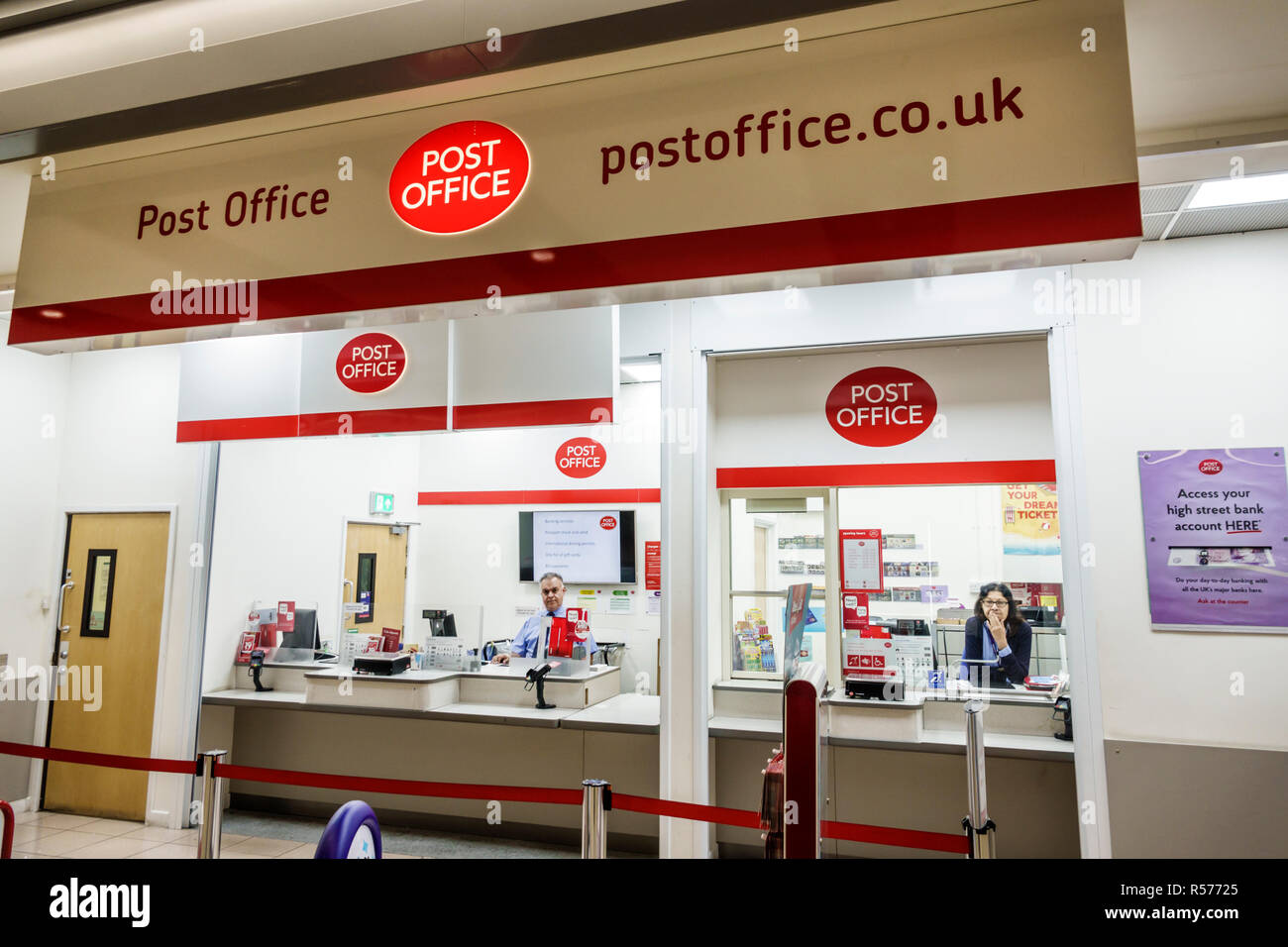 Uk post office from the counter hi-res stock photography and images - Alamy