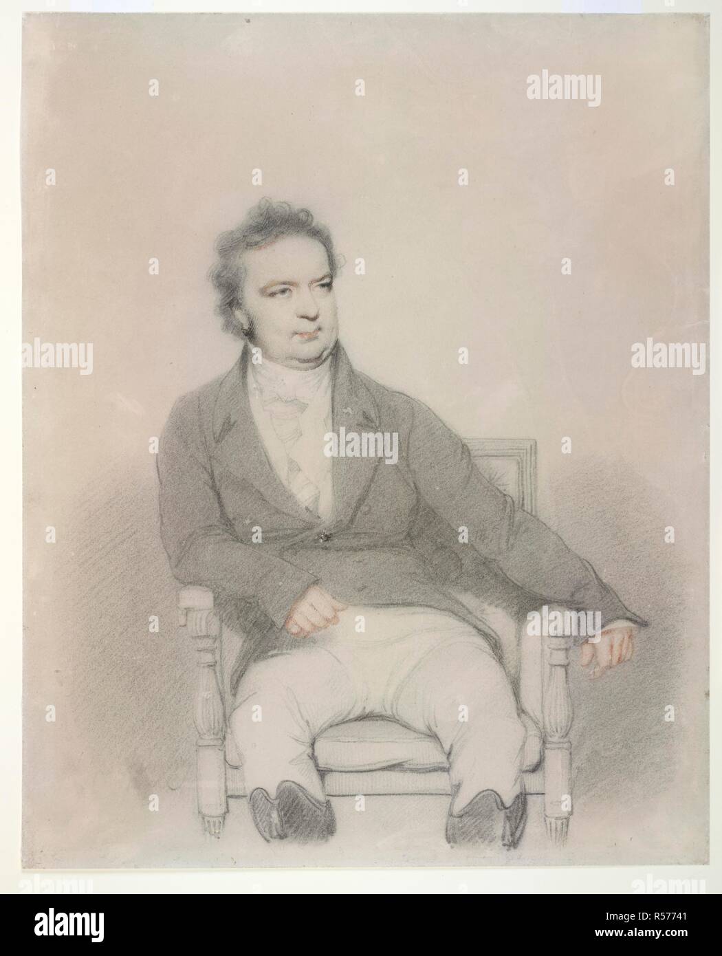 Sir Charles Theophilus Metcalfe. c.1835. Three-quarter length portrait ...