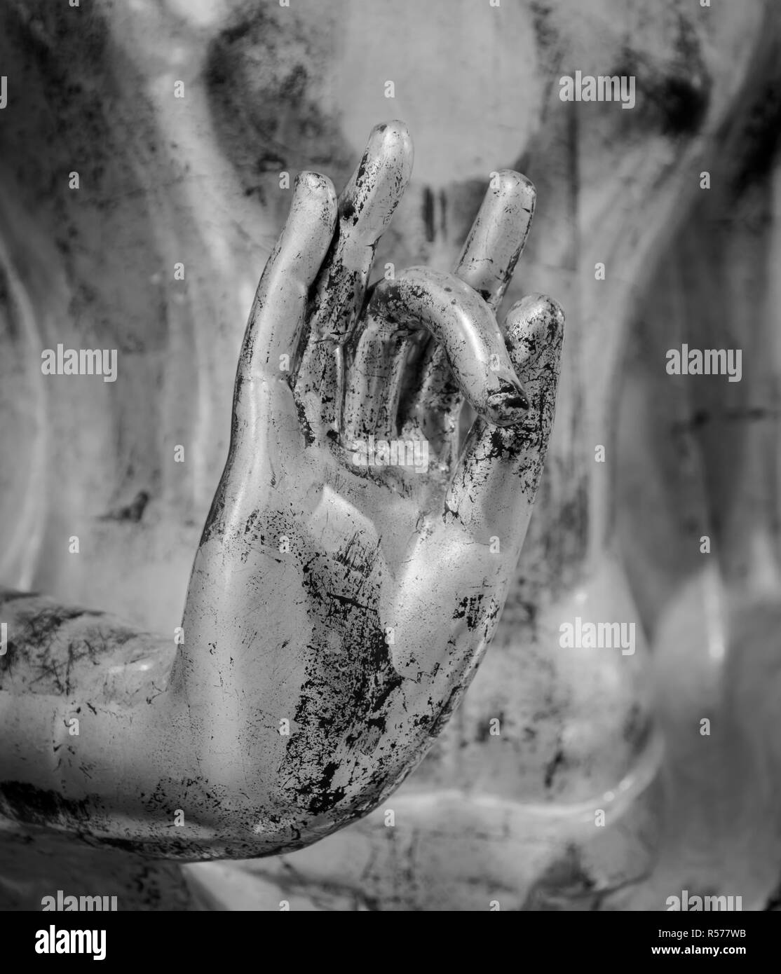 Hand of the buddha Stock Photo - Alamy
