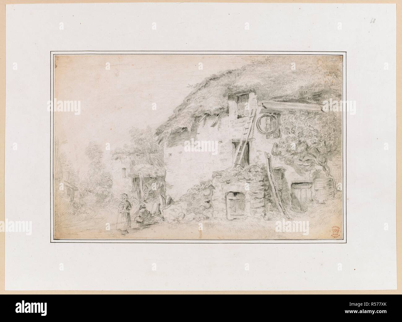 A cottage. Sketches and coloured drawings made by J. Webber, during ...