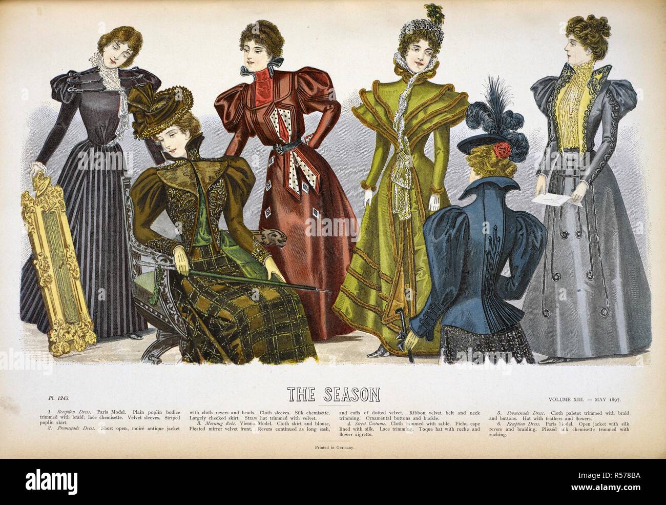 1. Reception dress. 2. Promenade dress. 3. Morning dress. 4. Street ...