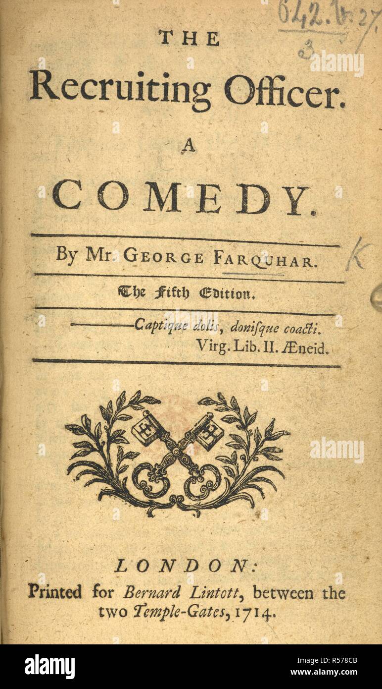 Recruiting officer farquhar hi-res stock photography and images - Alamy