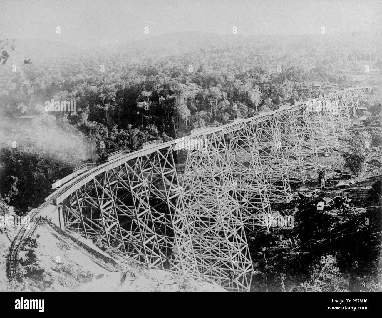 View of the Gokteik Viaduct, Burma. Curzon Collection: Album 'Presented ...