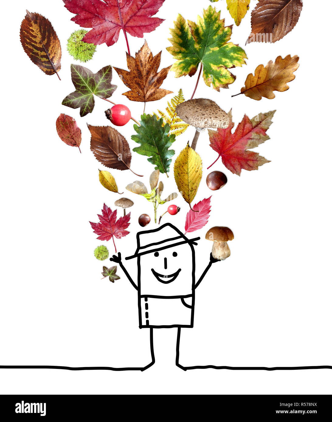 Cartoon autumn fall season hi-res stock photography and images - Alamy