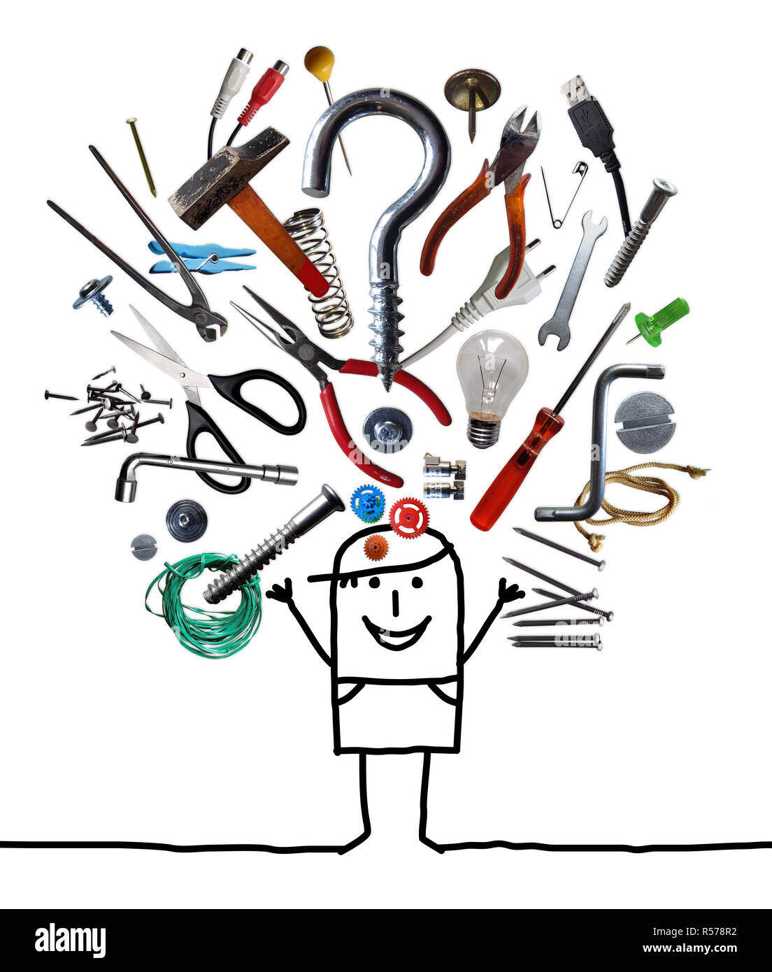 Cartoon boy question hi-res stock photography and images - Alamy