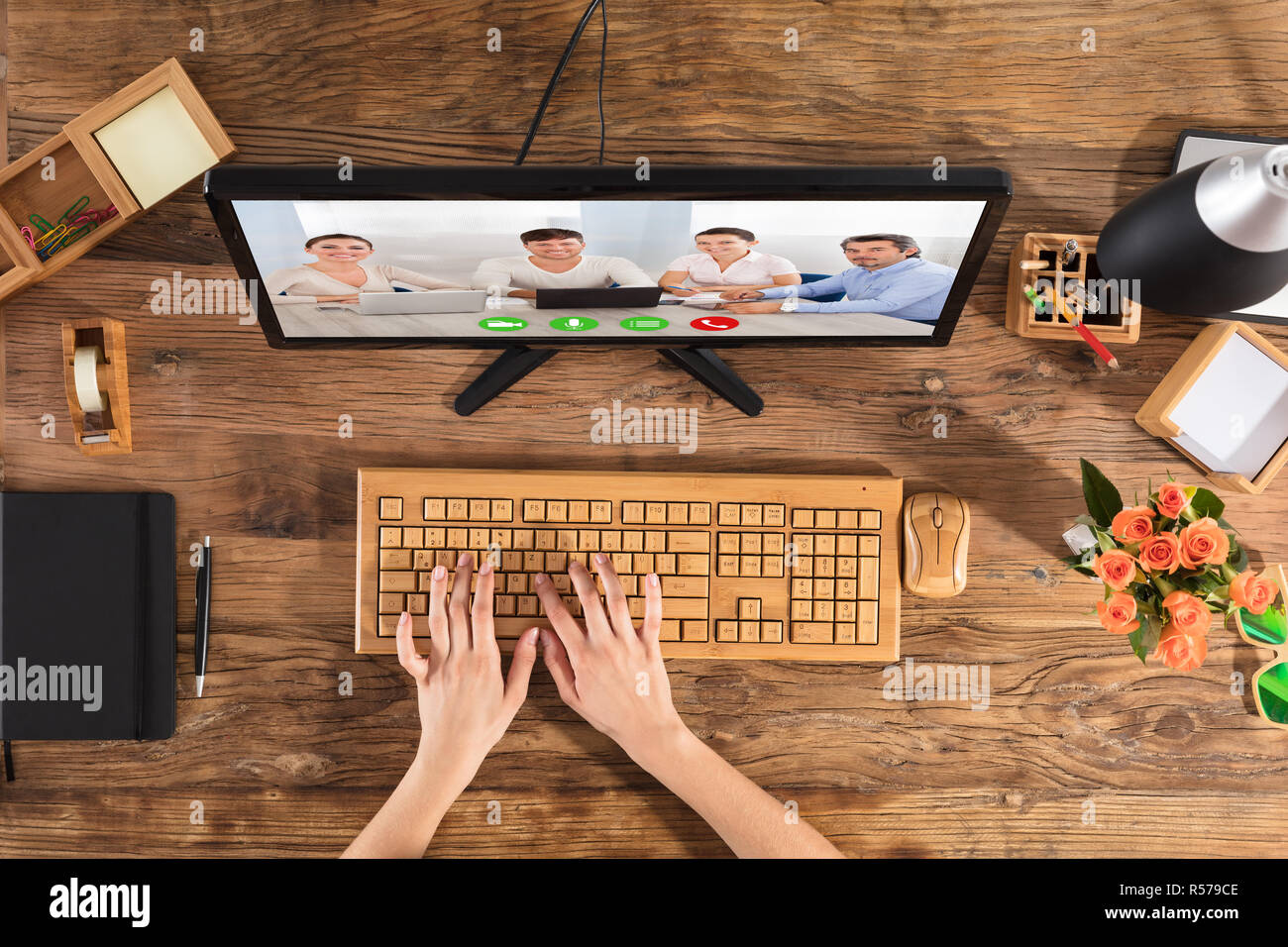 Colleagues looking computer screen high hi-res stock photography and ...