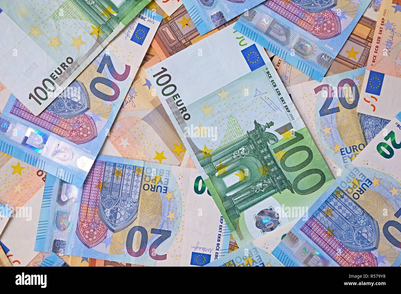 Euro Banknotes Background Stock Photo - Alamy
