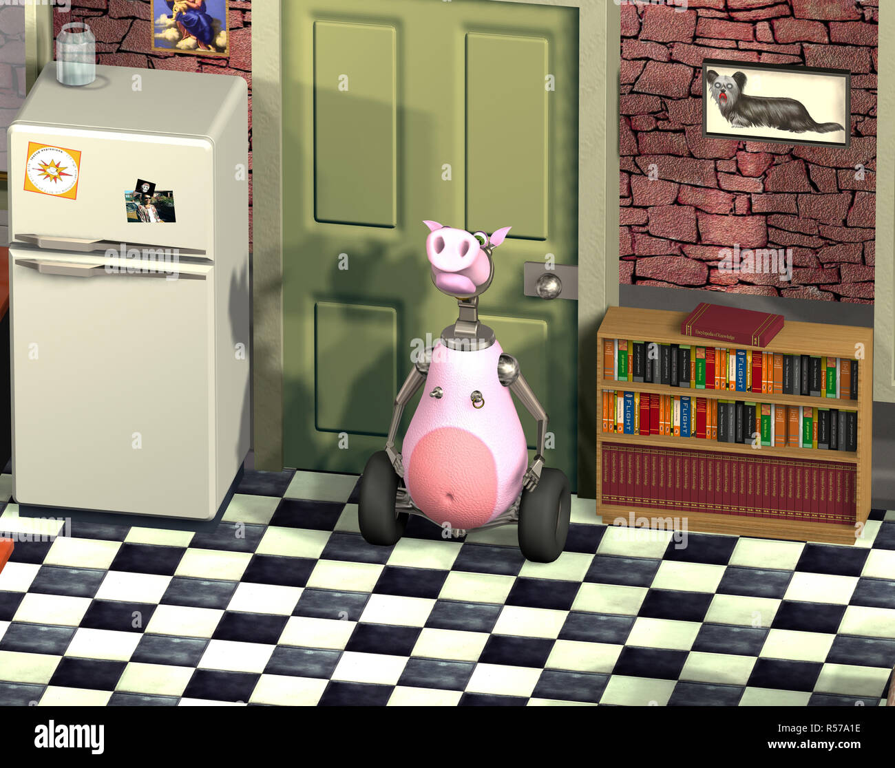 kitchen robots at work Stock Photo - Alamy