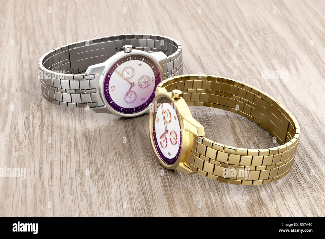 Gold and silver bracelet watch hi-res stock photography and images - Alamy