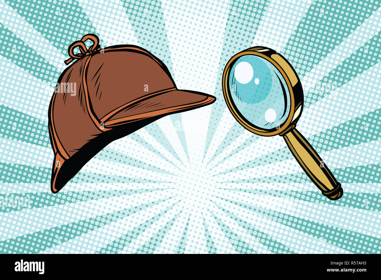 Crime scene magnifying glass hi-res stock photography and images - Alamy