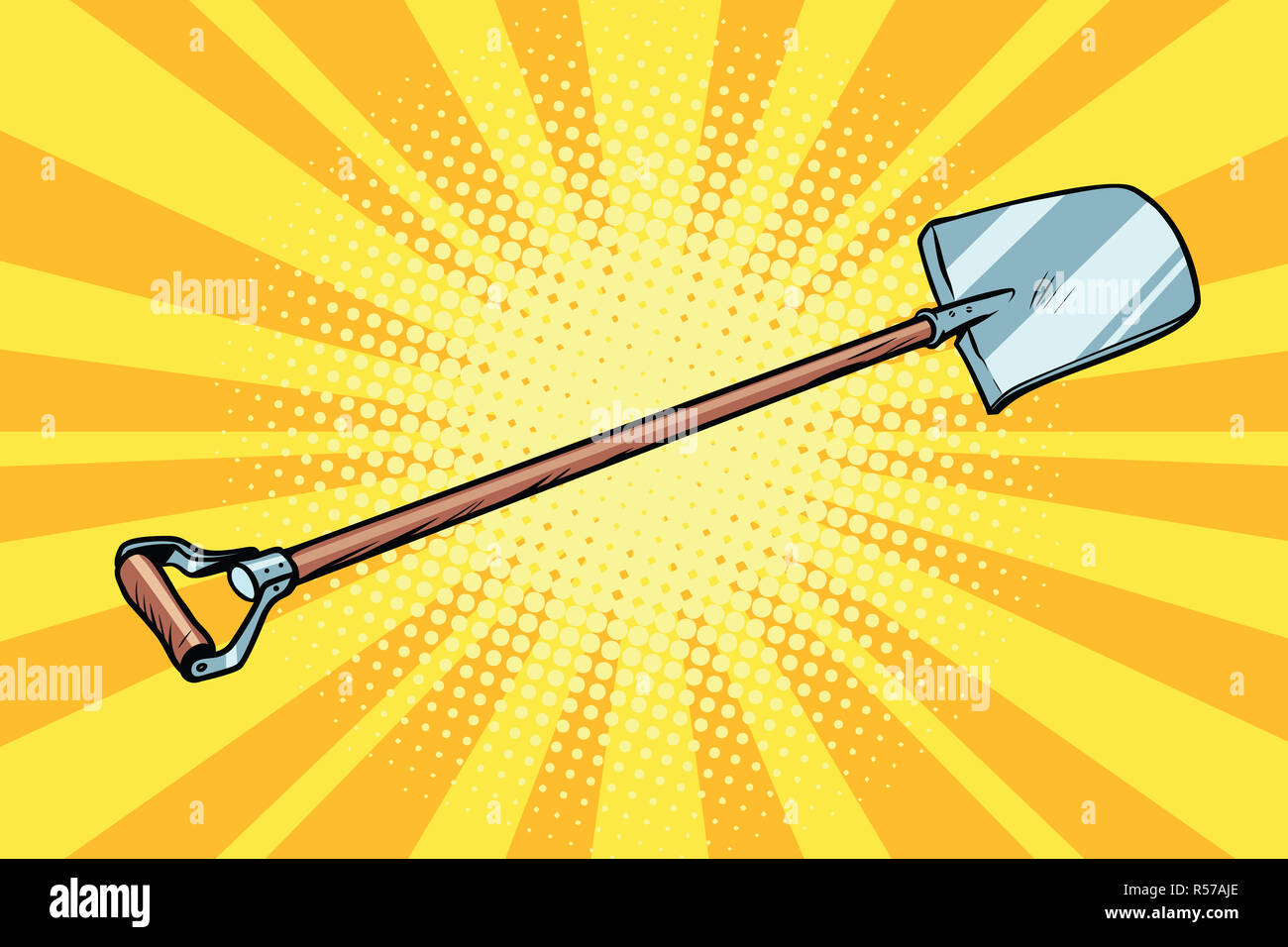 shovel garden tool Stock Photo - Alamy