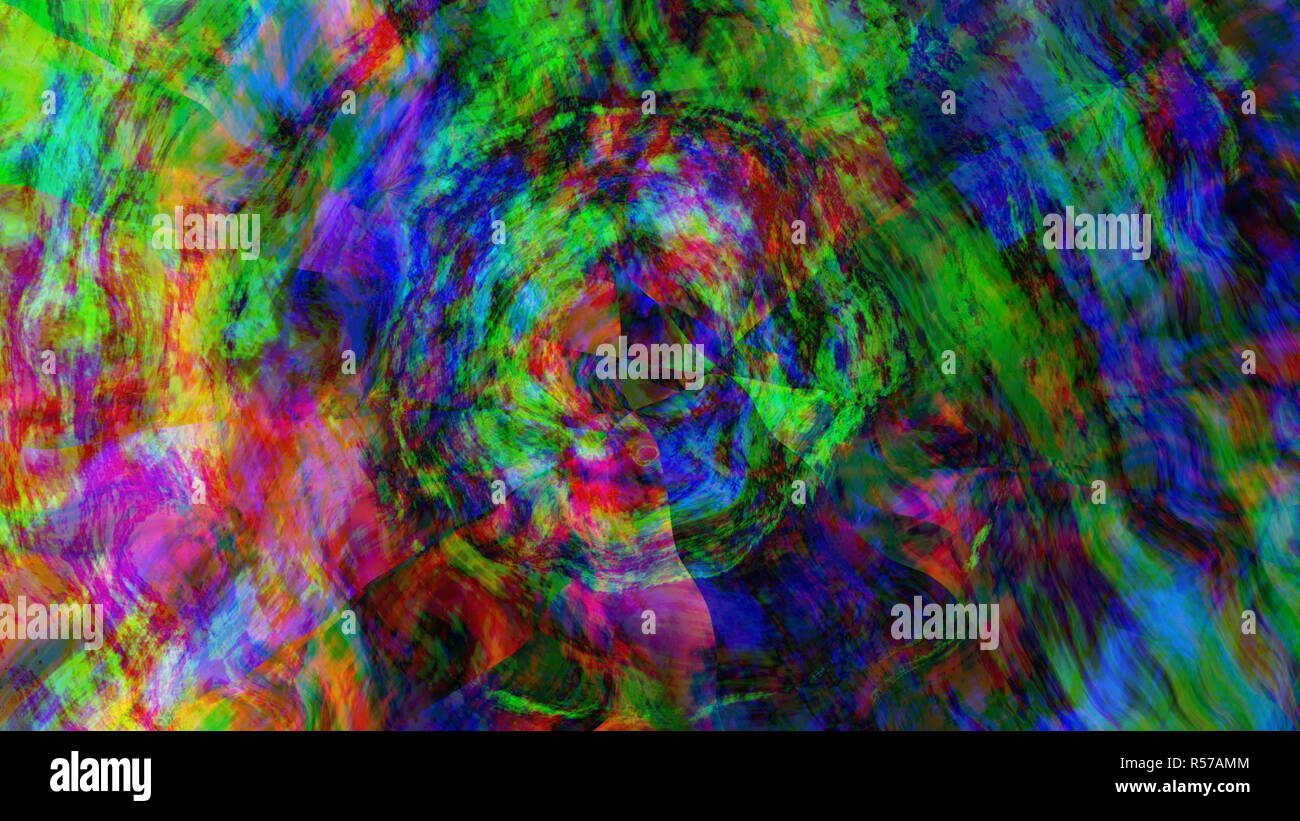 Abstract psychedelic art. 3d rendering background Stock Photo - Alamy