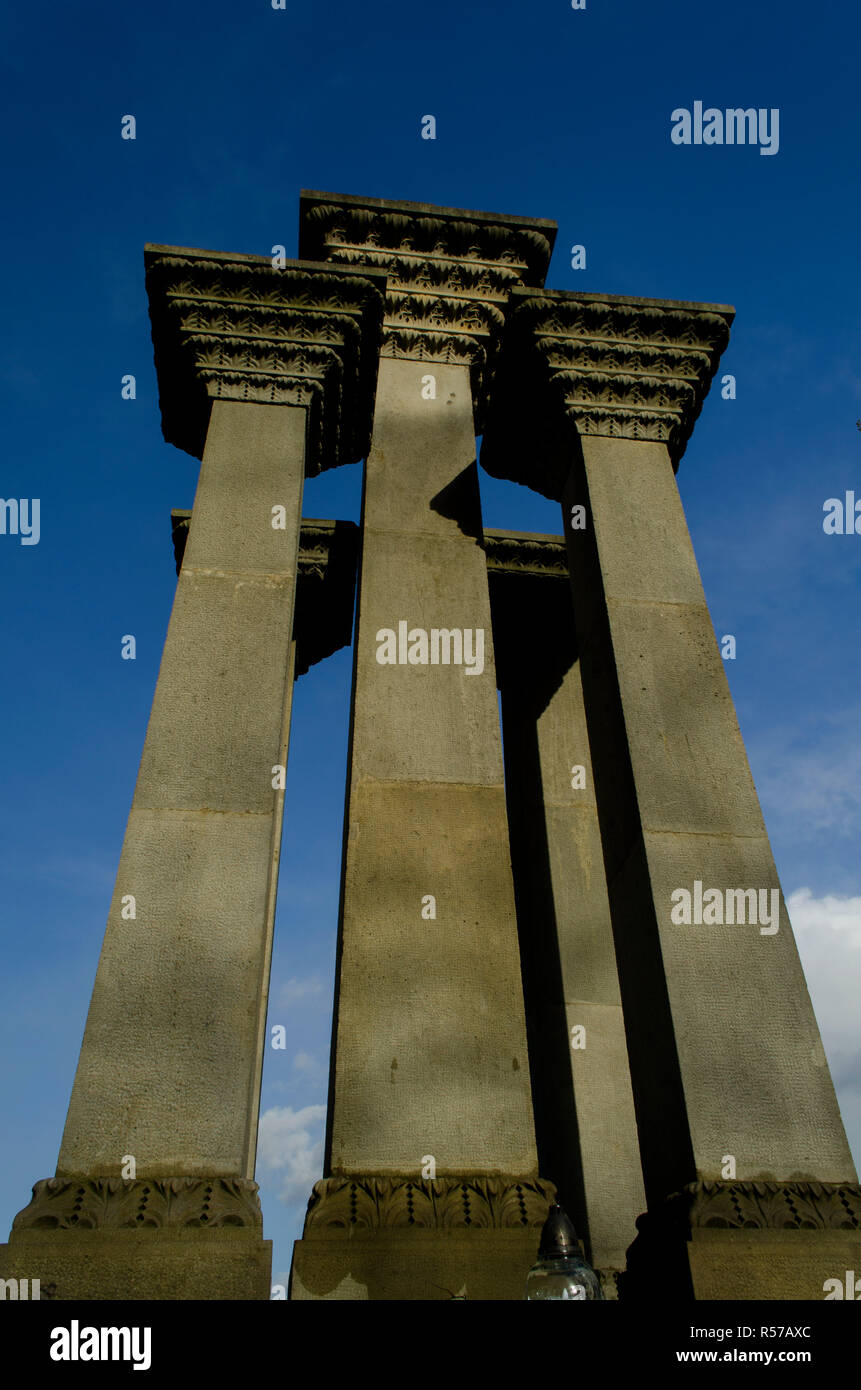 central pomer for the cemetery from the first world war Stock Photo - Alamy