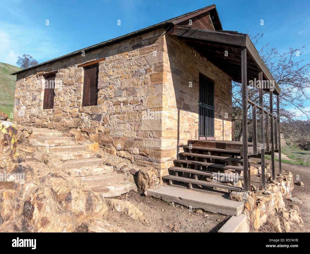 Old storage facility - Knights Landing Stock Photo - Alamy