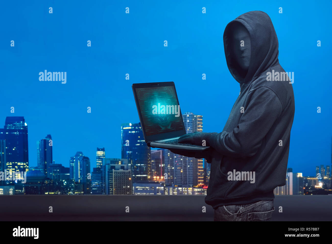 Hacker anonymous mask typing on hi-res stock photography and images - Alamy