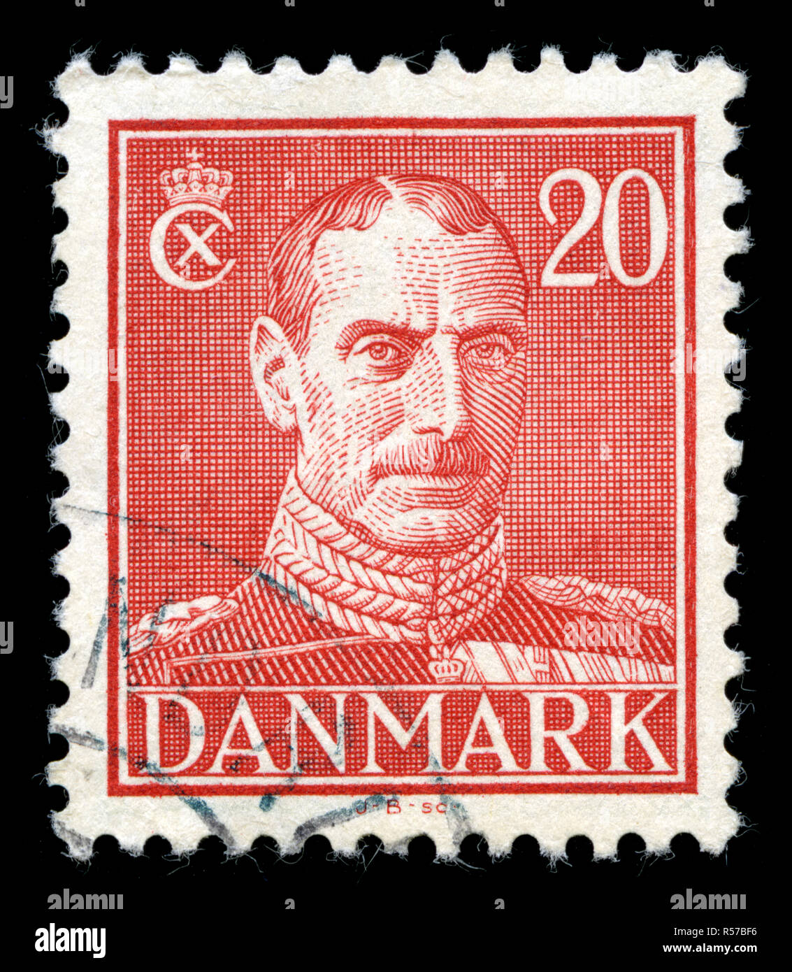 Postage stamp from Denmark in the King Christian X - (1942-1946) series ...