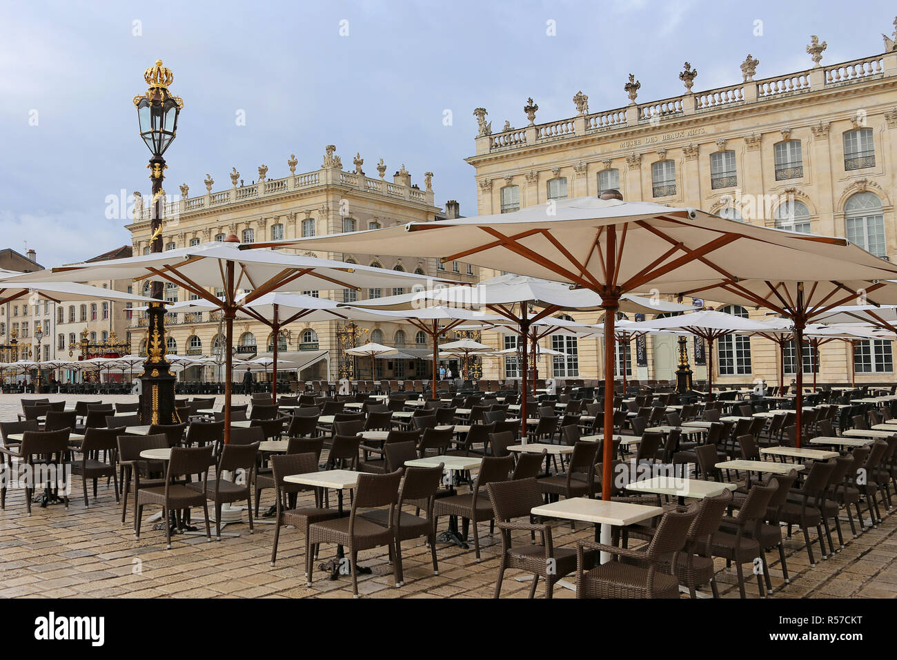 cafe on place stanislas in nancy Stock Photo - Alamy