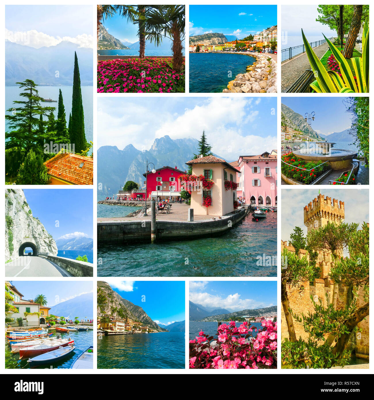 Lago collage hi-res stock photography and images - Alamy