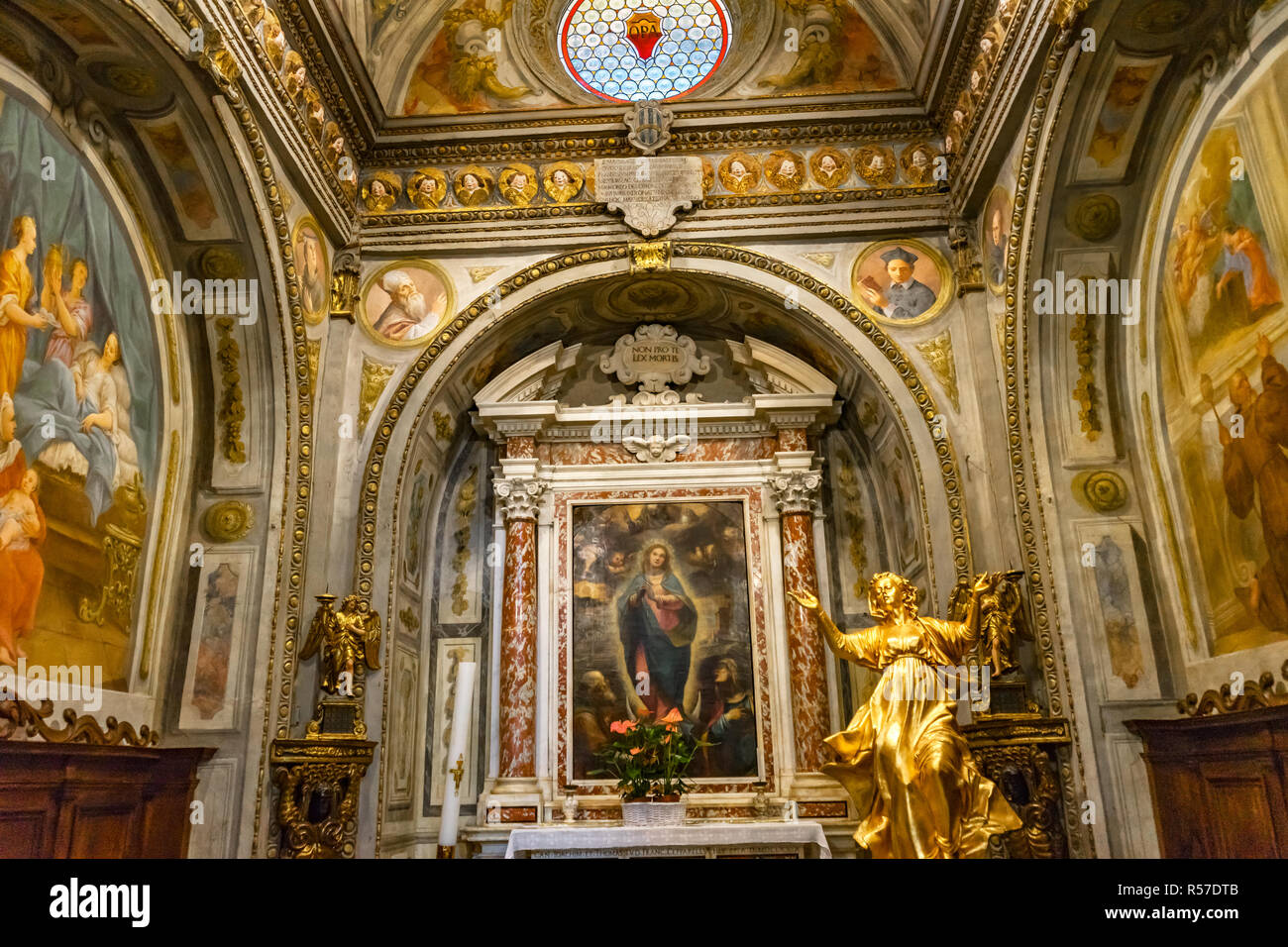 Virgin Mary Shrine Golden Statue Medieval Renaissance Collegiate Church ...