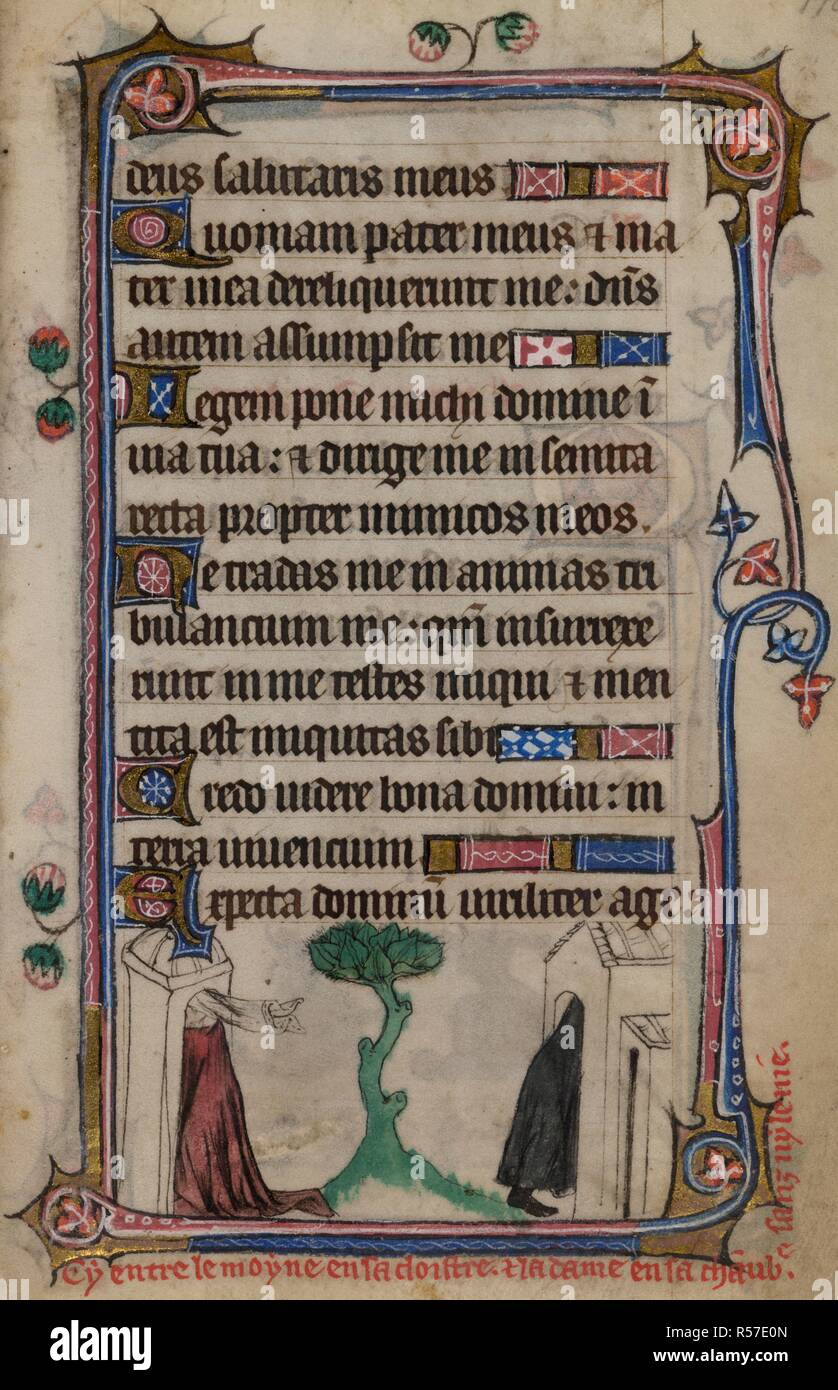 Monk reading manuscript hi-res stock photography and images - Alamy