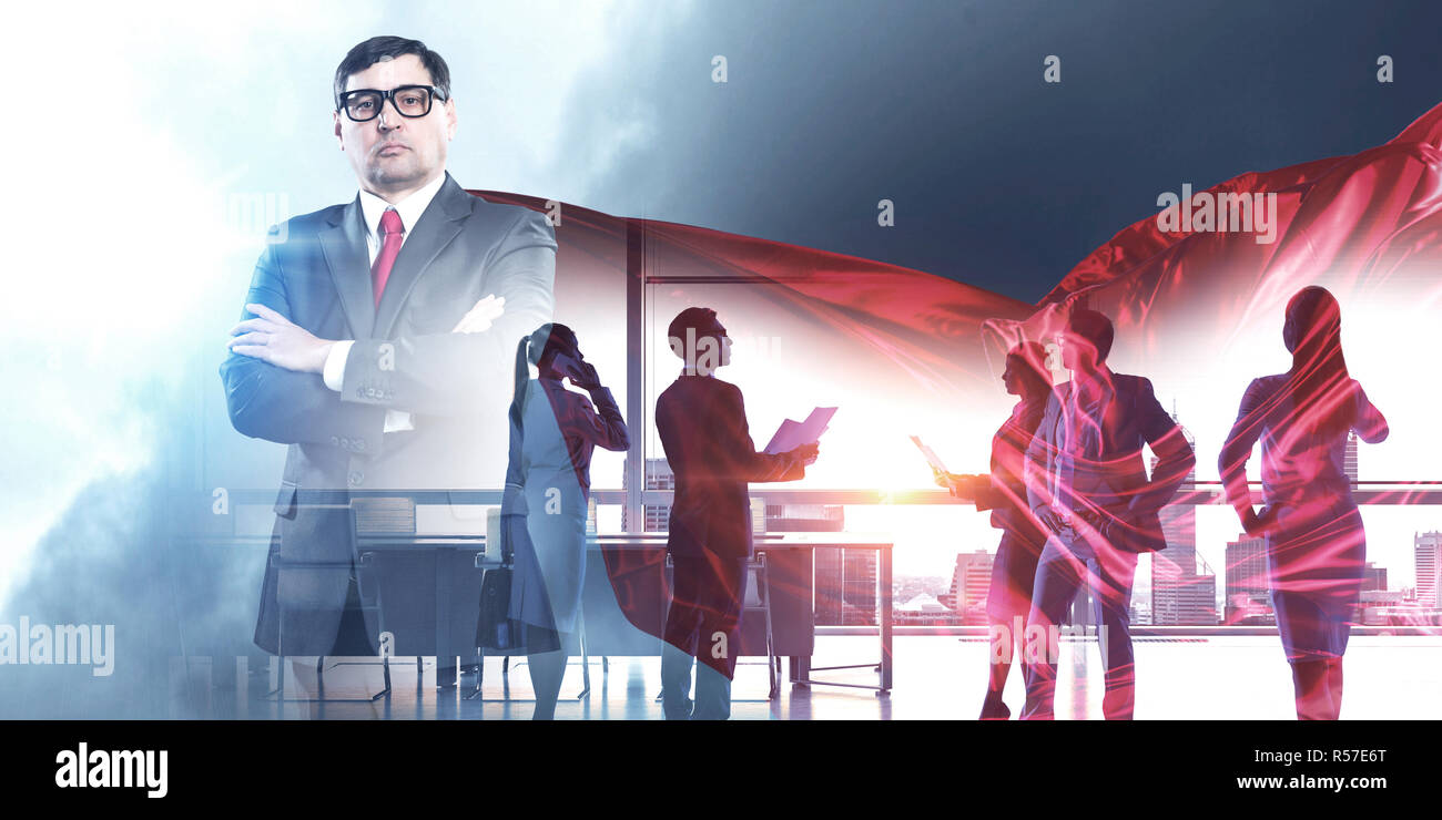 Building his super team Stock Photo - Alamy