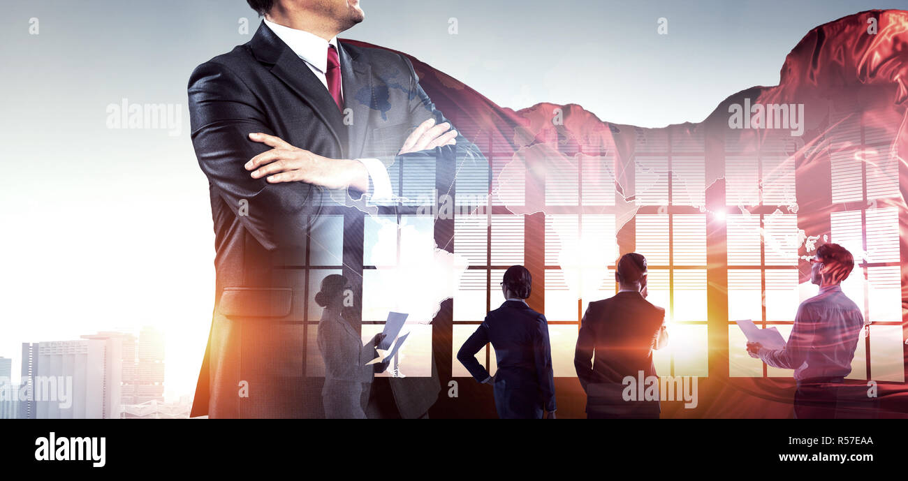 Building his super team Stock Photo - Alamy