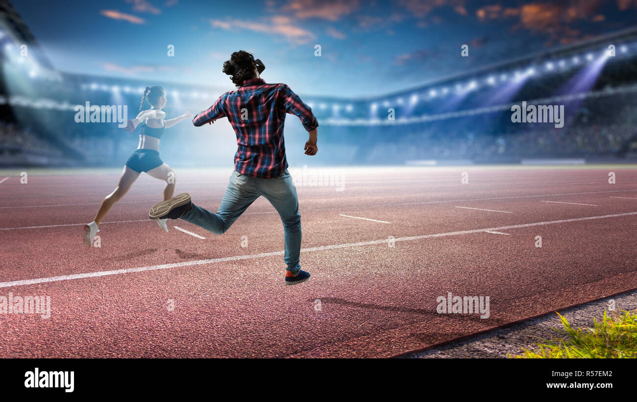 Try virtual reality. Mixed media Stock Photo - Alamy Try virtual reality. Mixed media Stock Photo - Alamy