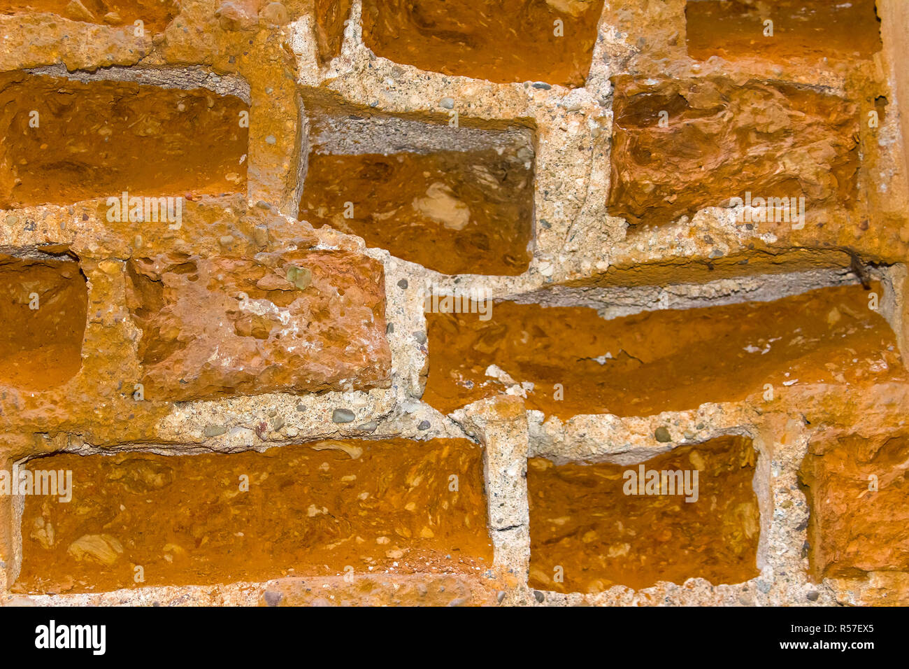 fragment of the old brickwork background Stock Photo - Alamy