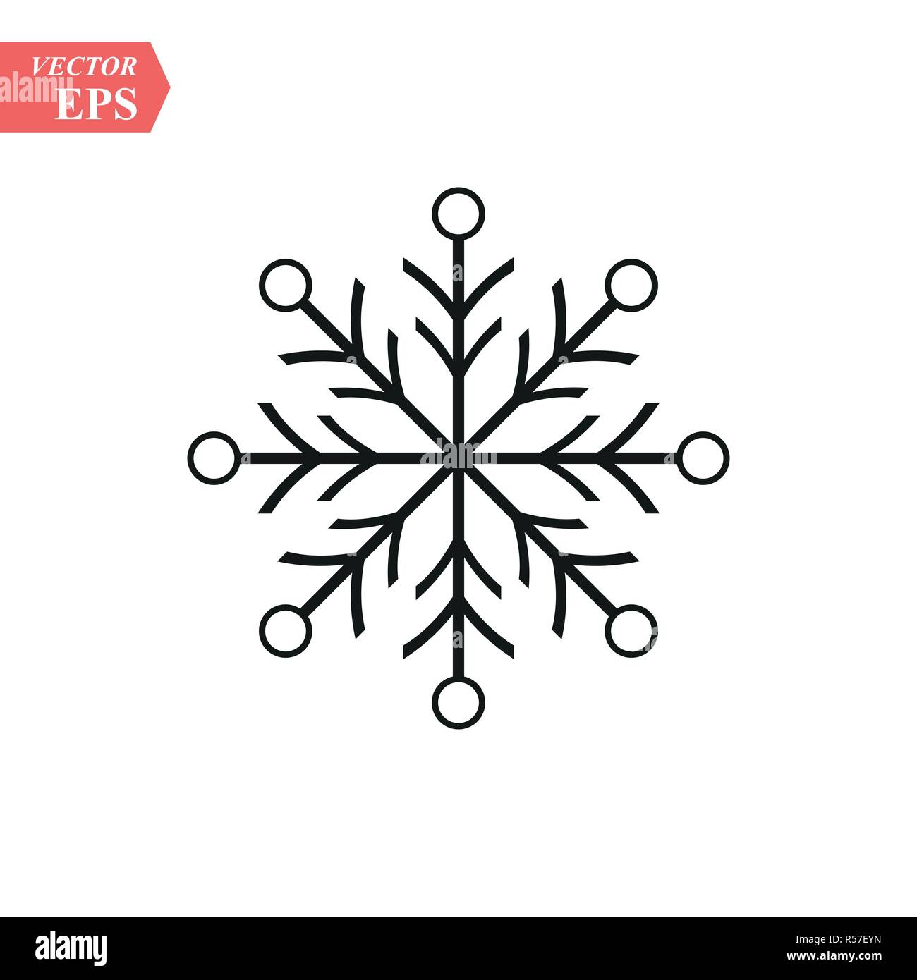 Snow icon vector. Symbol for your web site design, logo, app, UI ...