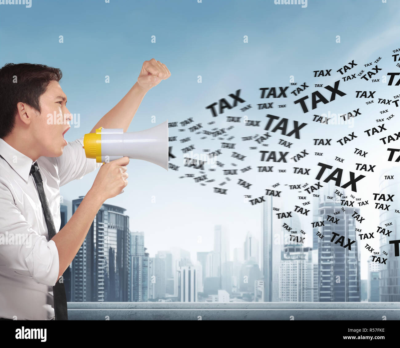 Tax time announcement on hi-res stock photography and images - Alamy
