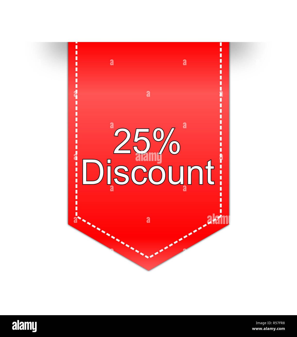 red 25% Discount label - illustration Stock Photo - Alamy