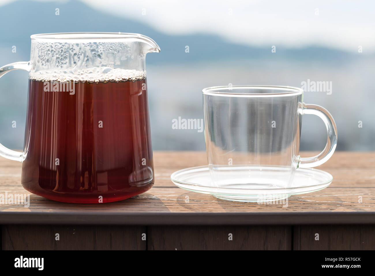 Coffee and glass Stock Photo - Alamy