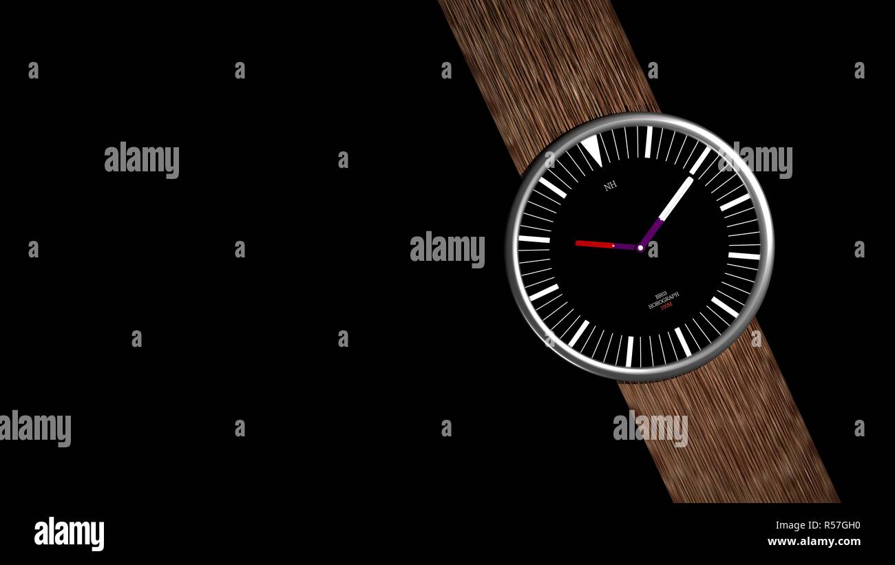 3d rendering of nice look fasion watch with clear background Stock ...