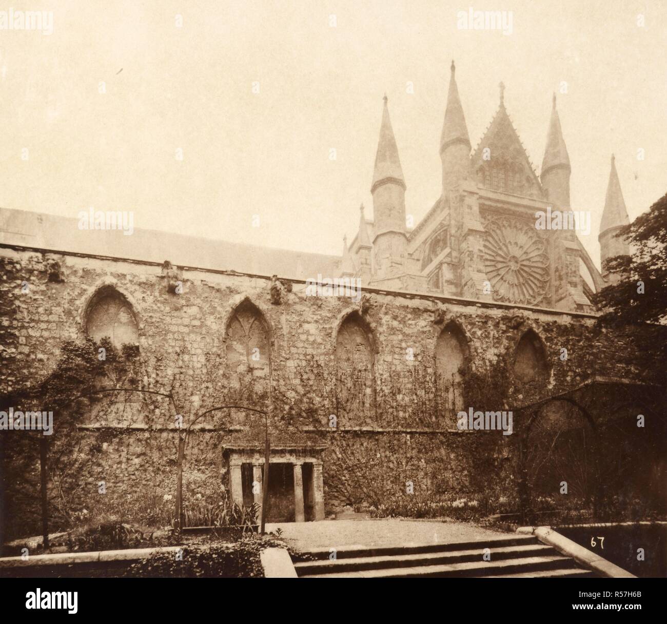 The Garden. The wall of the Refectory of Westminster Abbey. One hundred ...