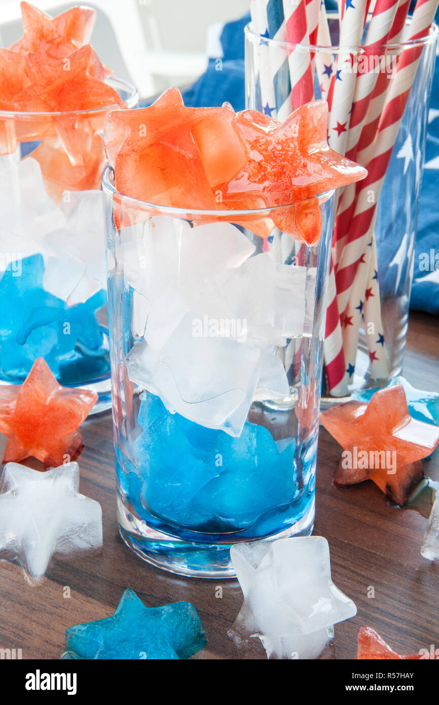 colorful ice cubes Stock Photo - Alamy