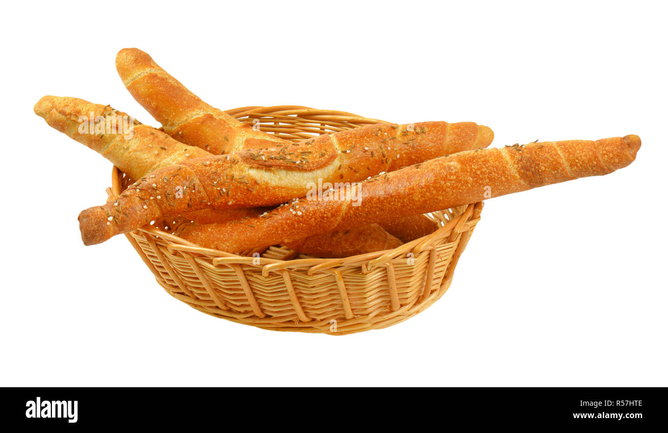 long crunchy bread rolls Stock Photo - Alamy