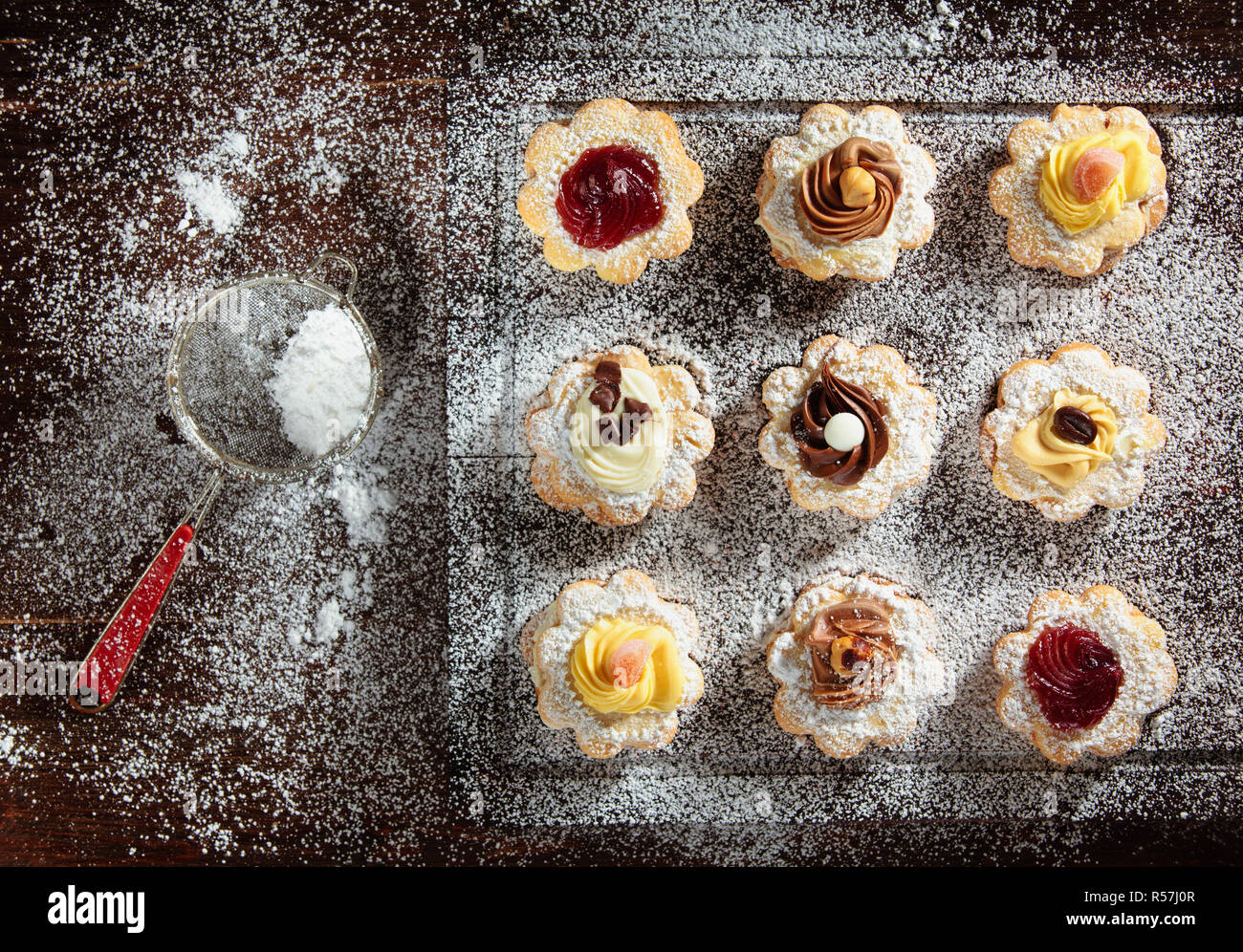 Assorted small cookies Stock Photo - Alamy