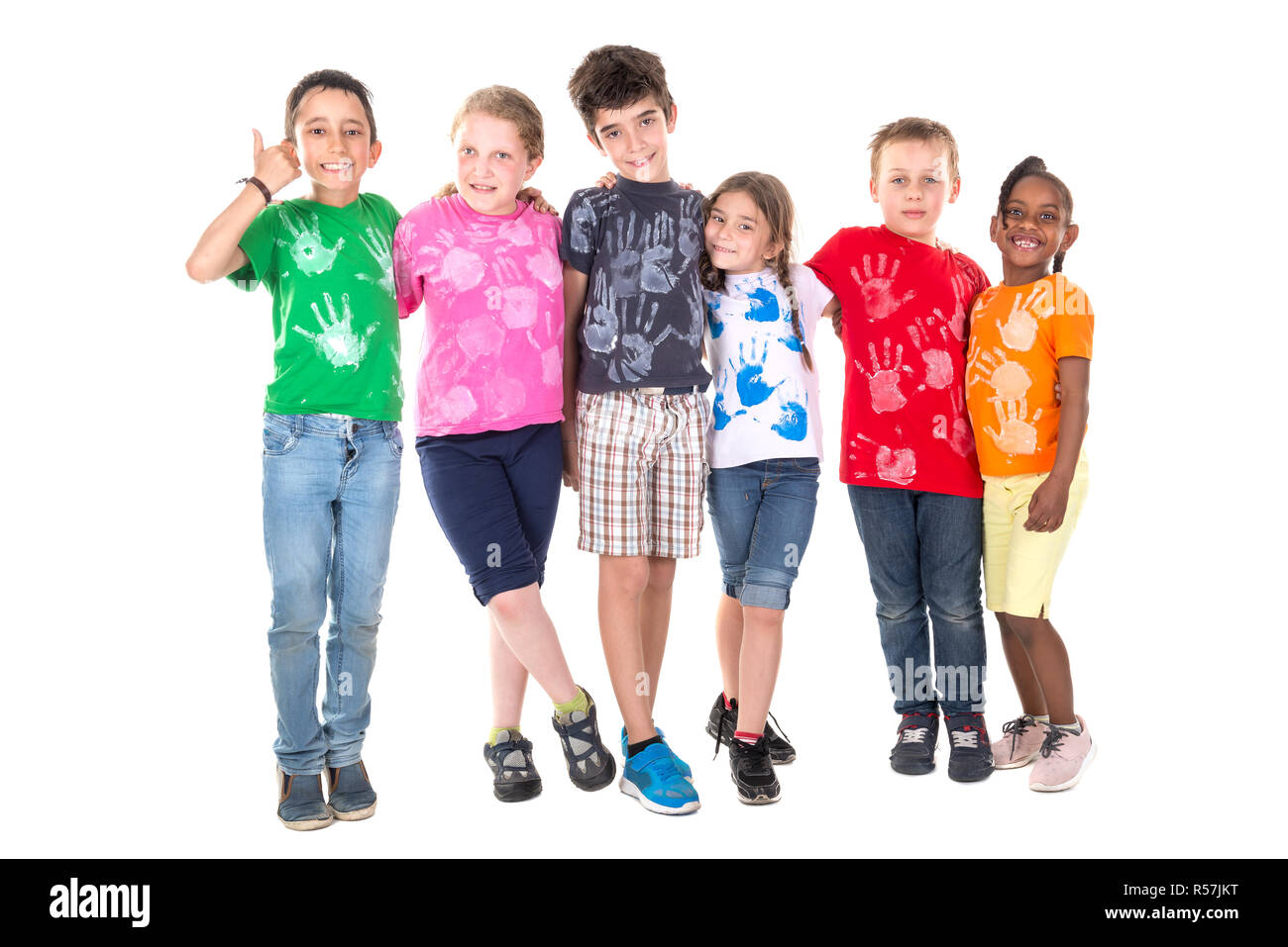Group of kids Stock Photo - Alamy