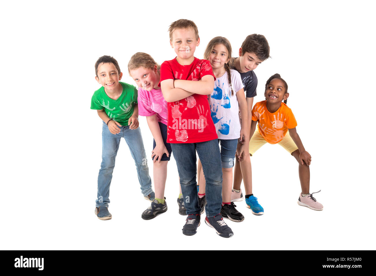 Group of kids Stock Photo - Alamy
