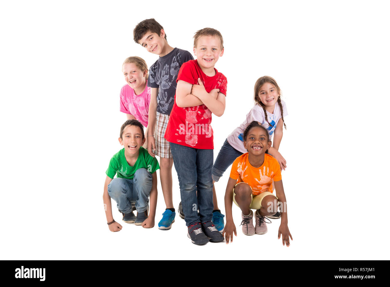 Group of kids Stock Photo - Alamy