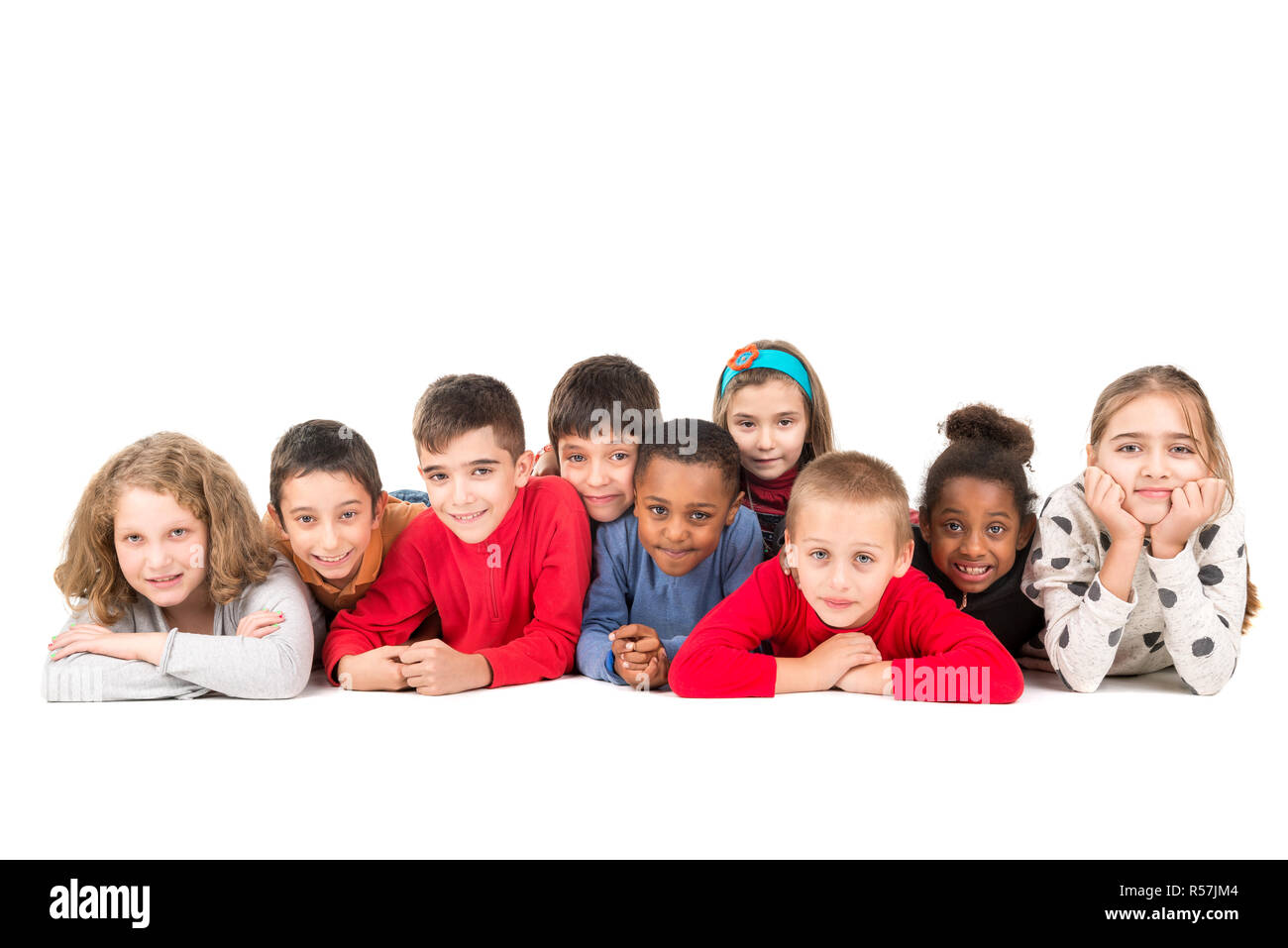 Group of happy kids Stock Photo - Alamy