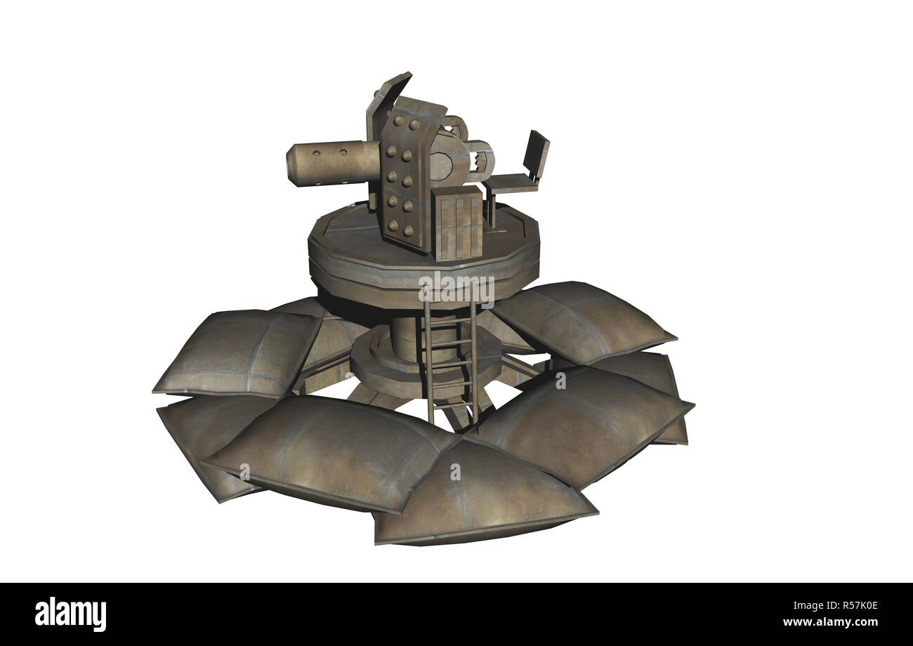 cannon stand with sandbags released Stock Photo - Alamy