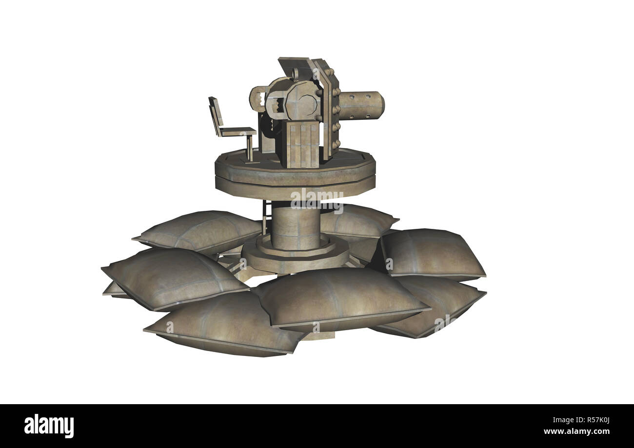 cannon stand with sandbags released Stock Photo - Alamy