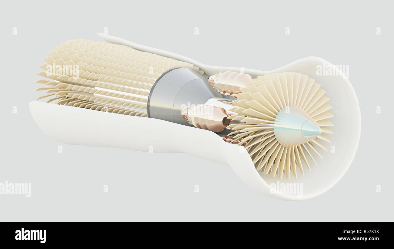 jet engine with engine blades released Stock Photo - Alamy