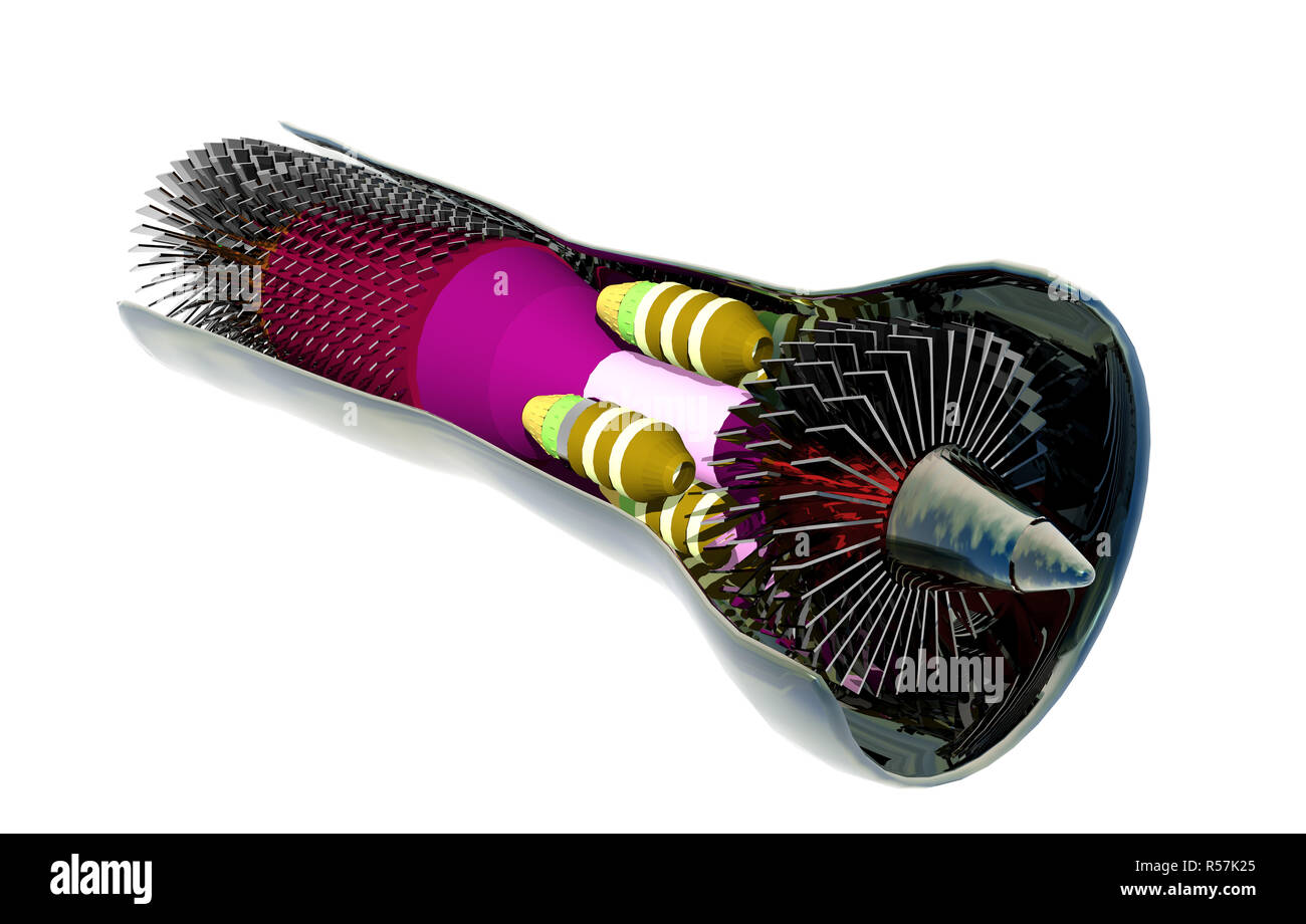 jet engine with engine blades released Stock Photo - Alamy