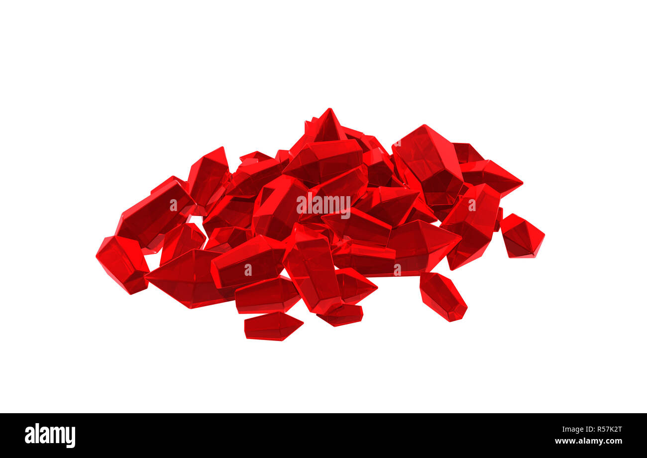 red crystals sparkle like a treasure Stock Photo - Alamy