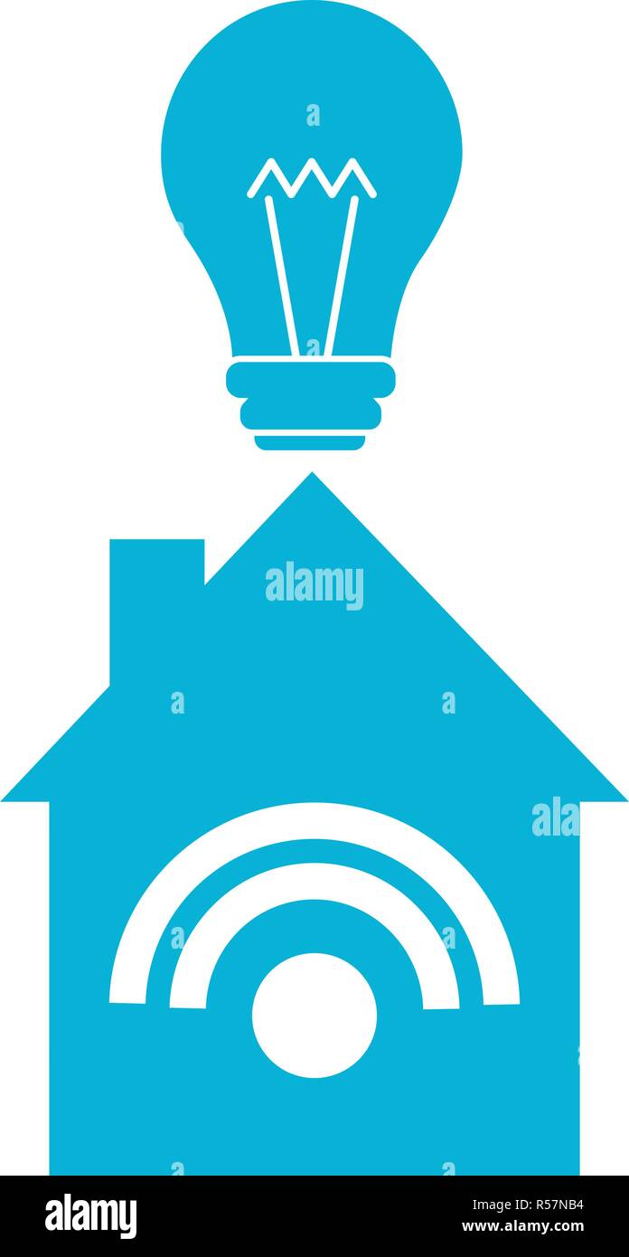 smart home connection bulb light vector illustration Stock Vector Image ...
