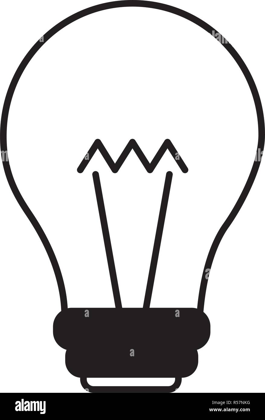 light bulb on white background vector illustration vector illustration ...