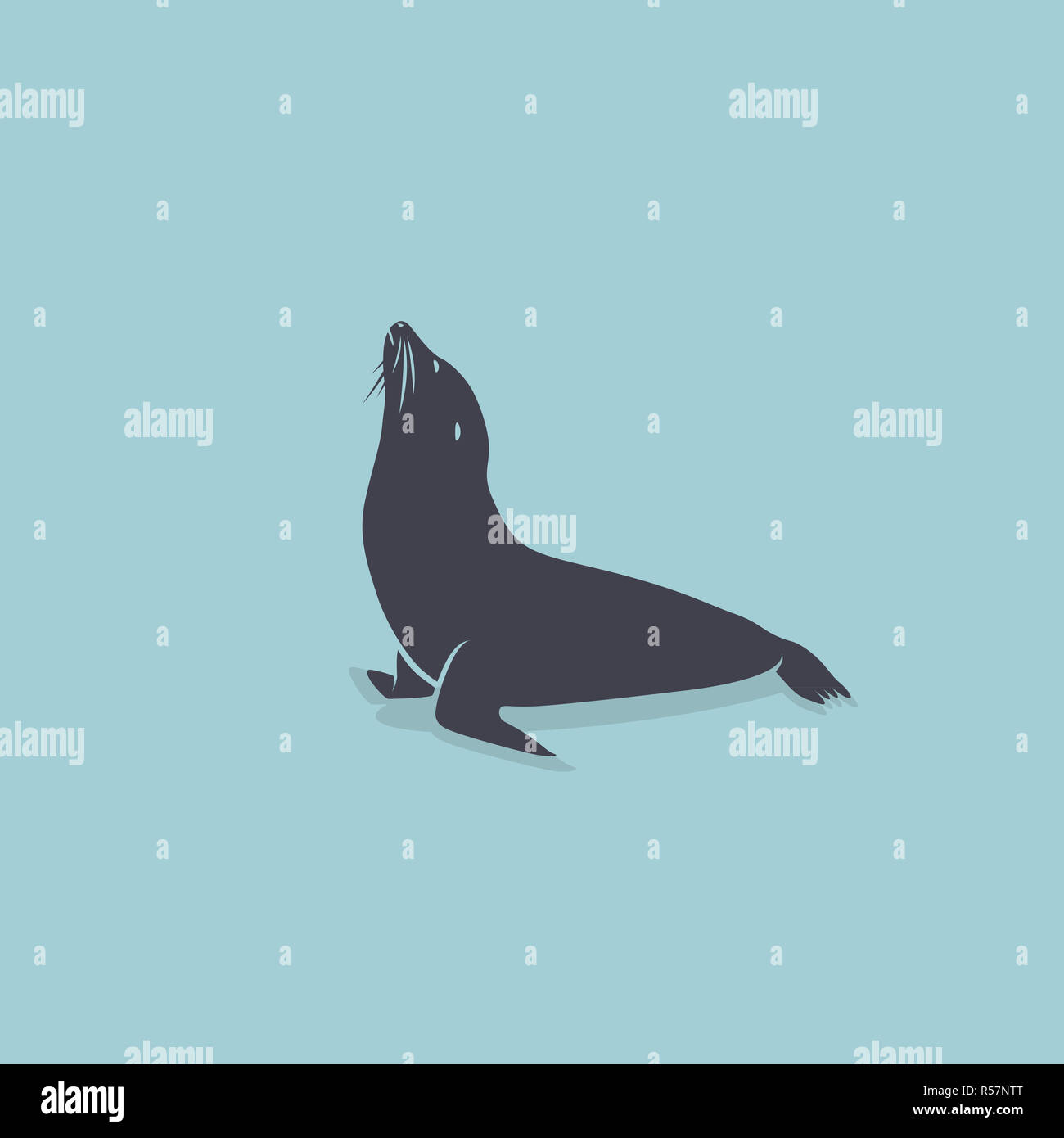 Sea Lion symbol Stock Photo - Alamy