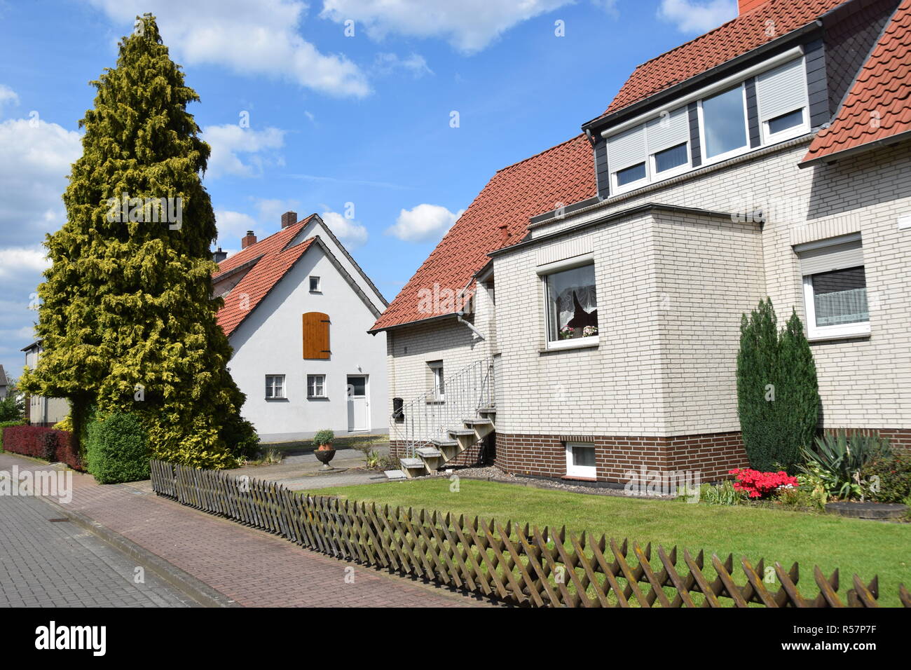 workers settlement in lindhorst Stock Photo - Alamy
